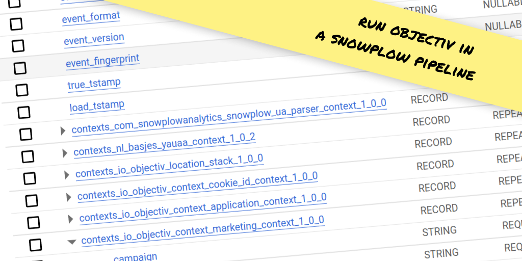 Release: Run Objectiv in a Snowplow pipeline | Objectiv - Powerful product analytics for data teams